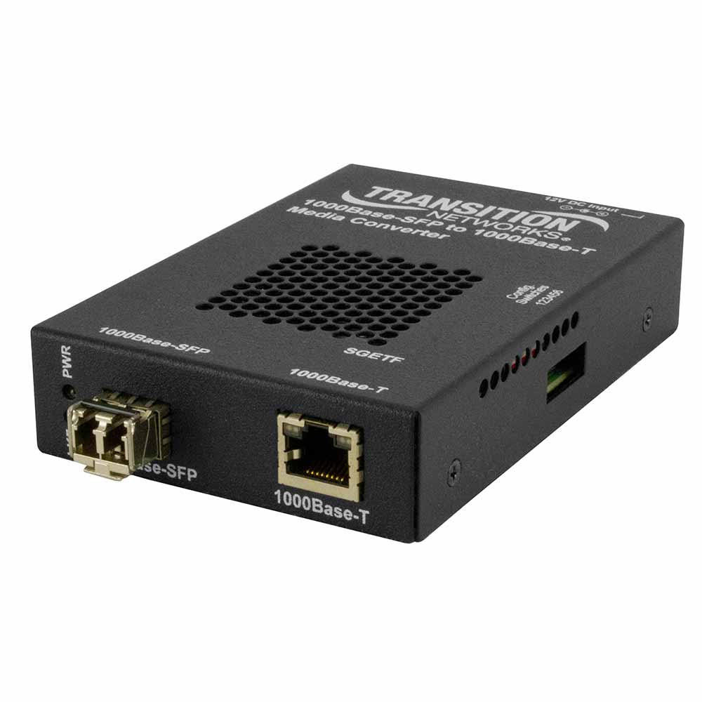 Transition Networks SGETF1039-110 Gigabit Ethernet Media Converter ...
