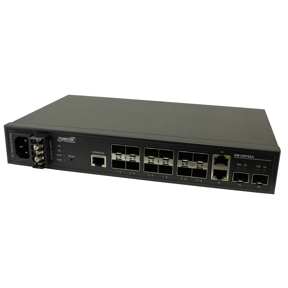 Transition Networks SM12DP2XA Enterprise Network Switch - Sol Distribution
